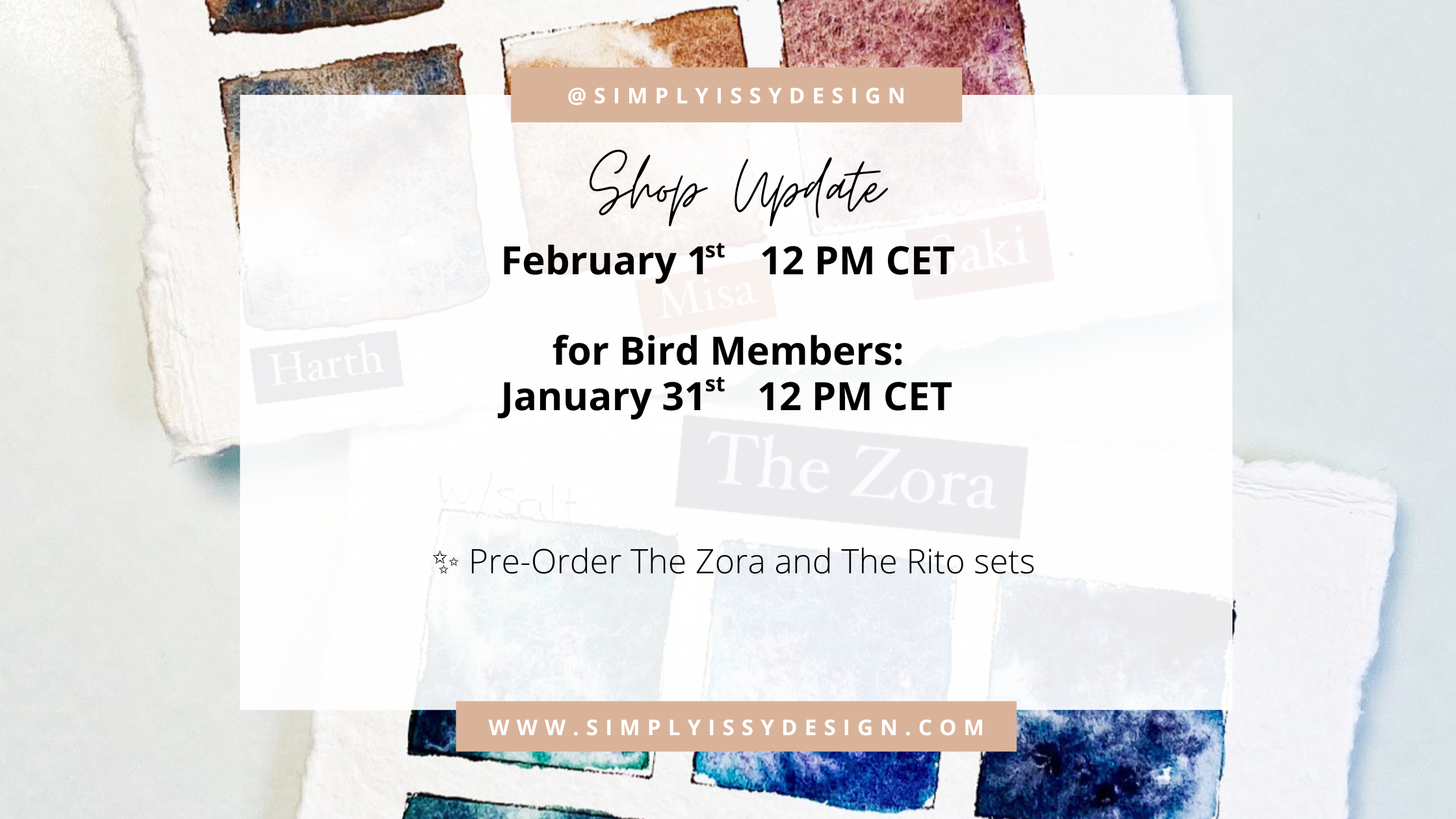 Pre-Order your favourite new Paints! – Issy.Watercolors